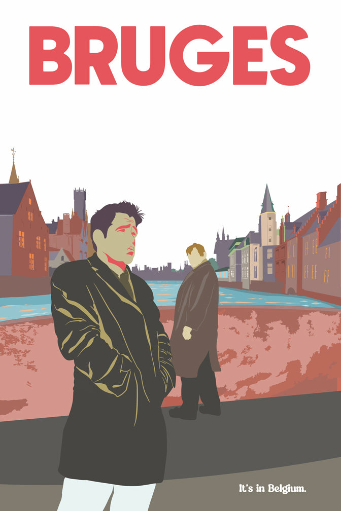 In Bruges movie poster (minimalist illustrated movie posters) – Baxter ...