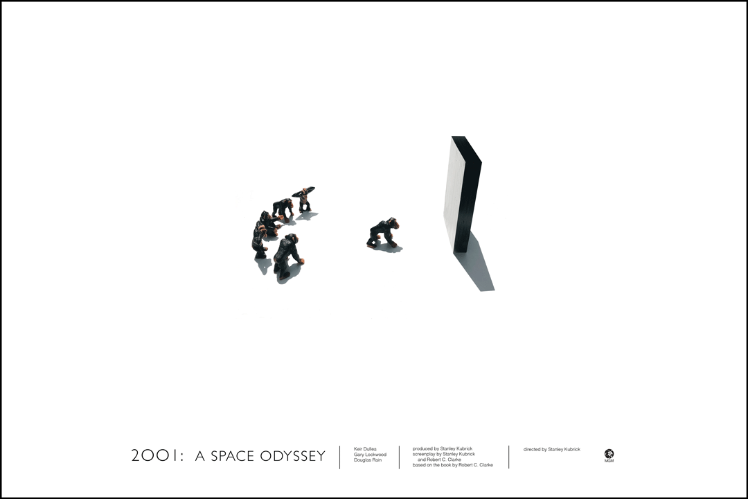2001: A Space Odyssey minimalist poster (alternative movie poster ...
