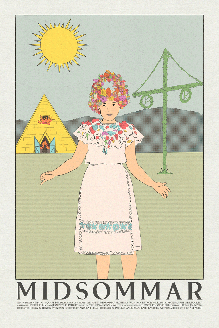 Midsommar movie poster (alternative illustrated movie poster) – Baxter ...